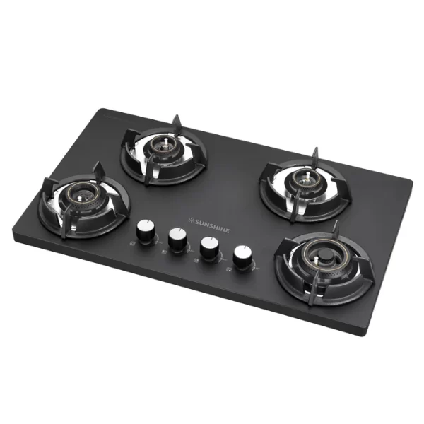 Sunshine Carnival Plus Brass Burner Matt Finish Super Slim Tablet Hob 4 ...